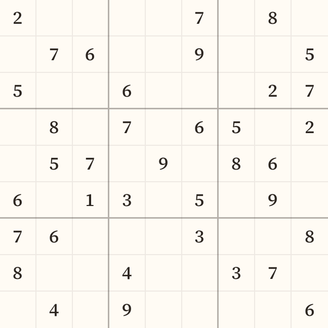 Past puzzles by date - Sudoku - Peak Puzzle